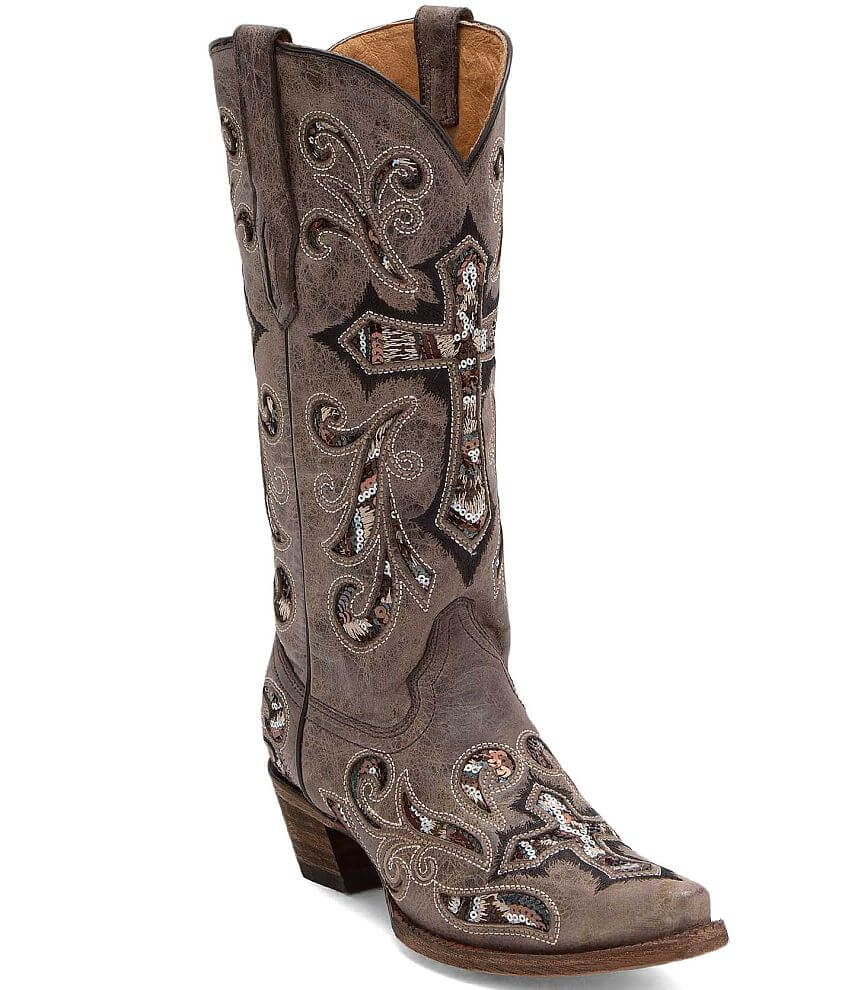 Corral Scarlett Cowboy Boot - Women's Shoes in Heiser Gold | Buckle