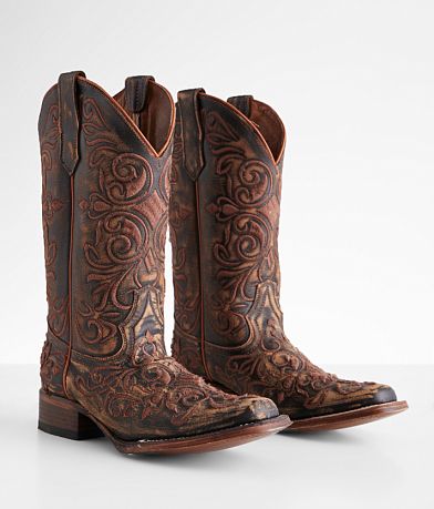 Circle G by Corral Western Leather Boot - Women's Shoes in LD Dark ...