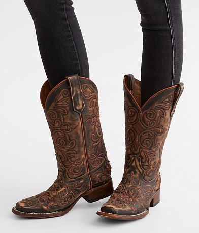 Circle G by Corral Western Leather Boot - Women's Shoes in LD Dark ...