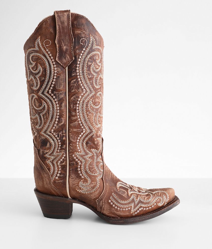 Circle G by Corral Leather Western Boot - Women's Shoes in LD Brown ...