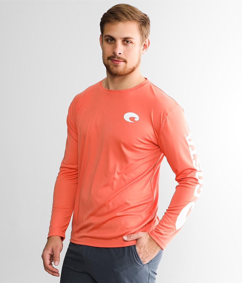 Costa® Tech Performance T-Shirt - Men's Activewear in Salmon | Buckle