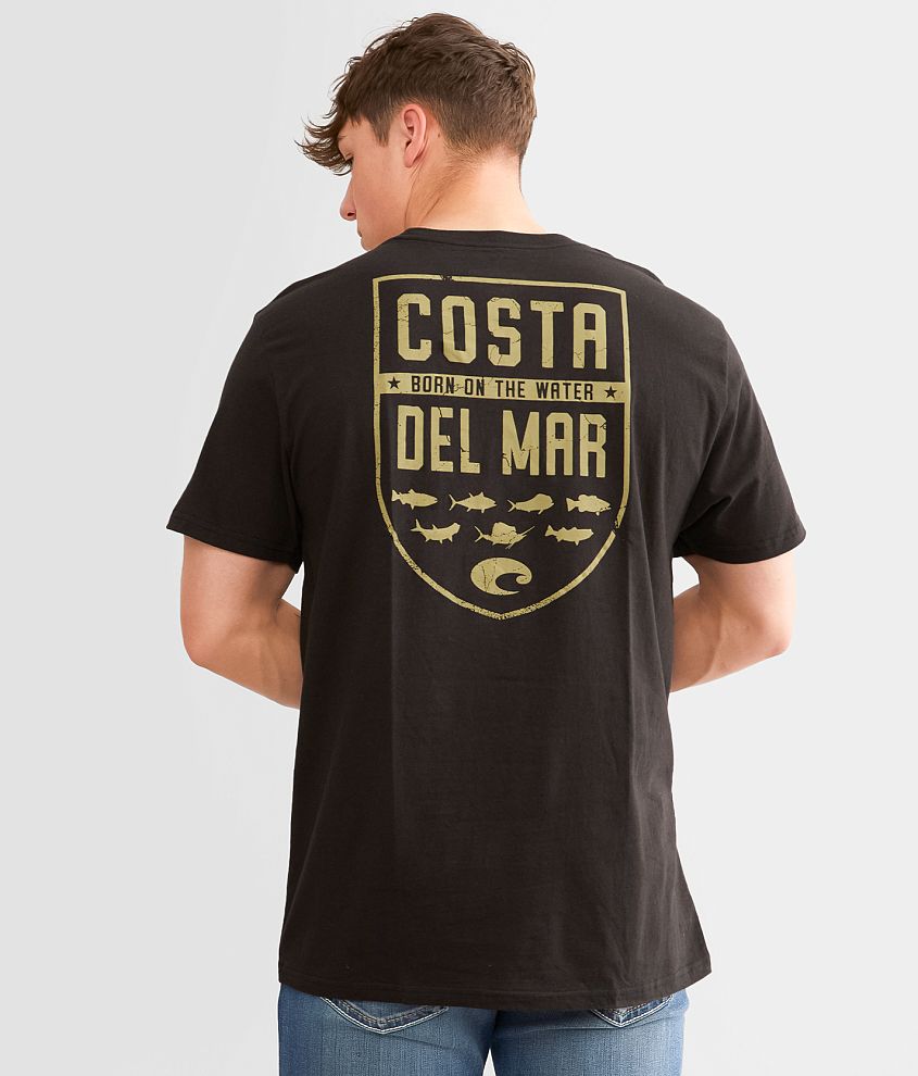 Costa® Species Shield T-Shirt - Men's T-Shirts in Black | Buckle