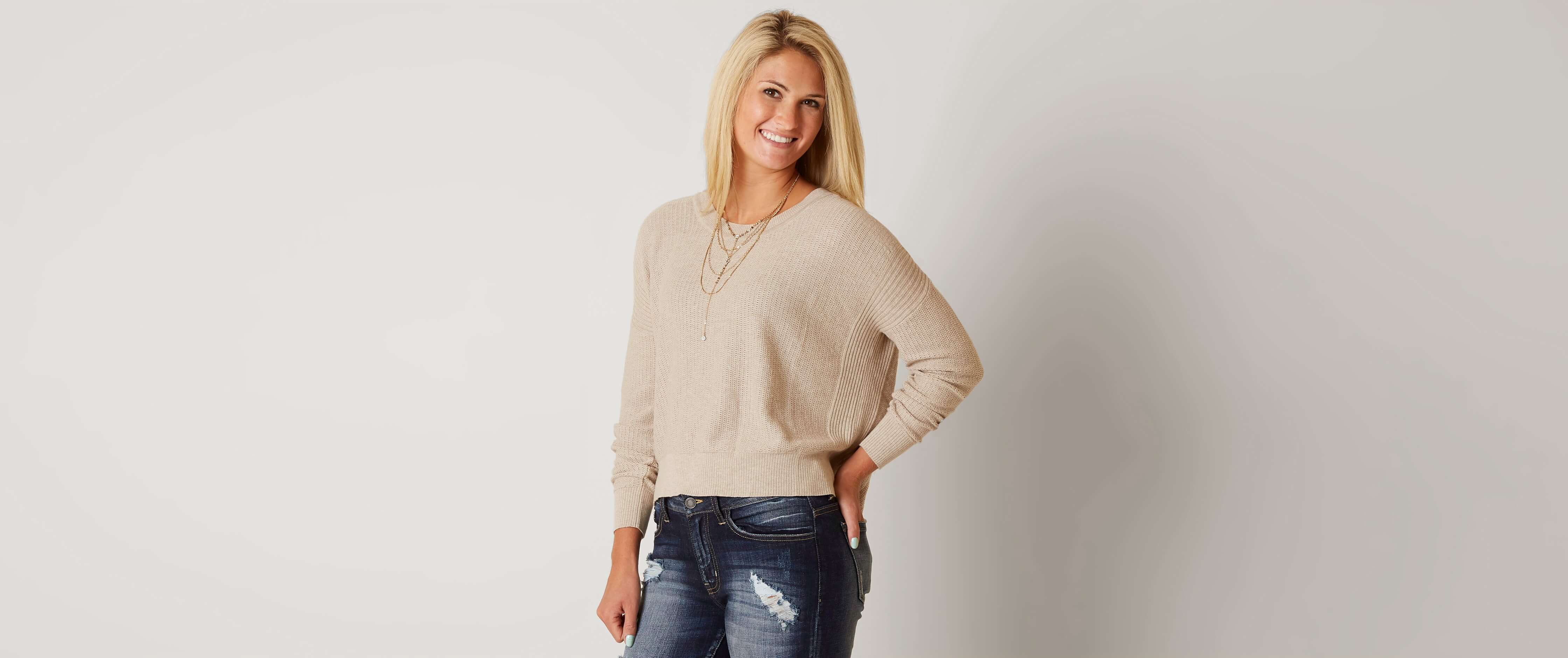 Daytrip Open Weave Sweater - Women's Sweaters in Beige | Buckle