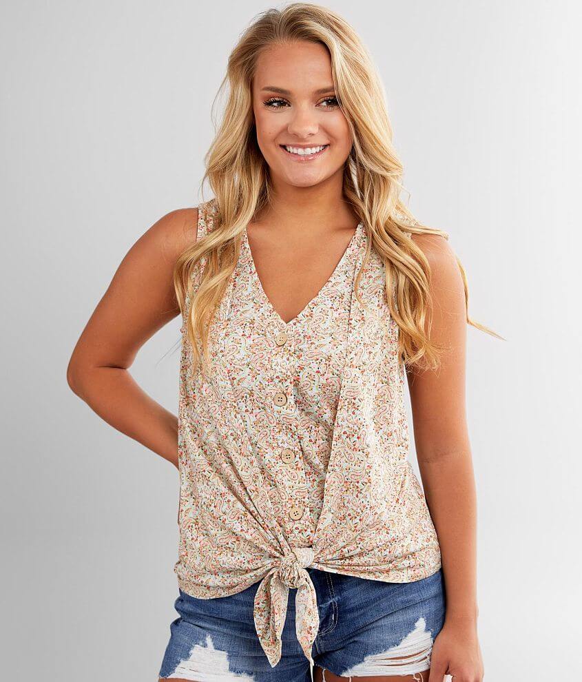 Daytrip Paisley Floral Tank Top - Women's Tank Tops in Multi | Buckle