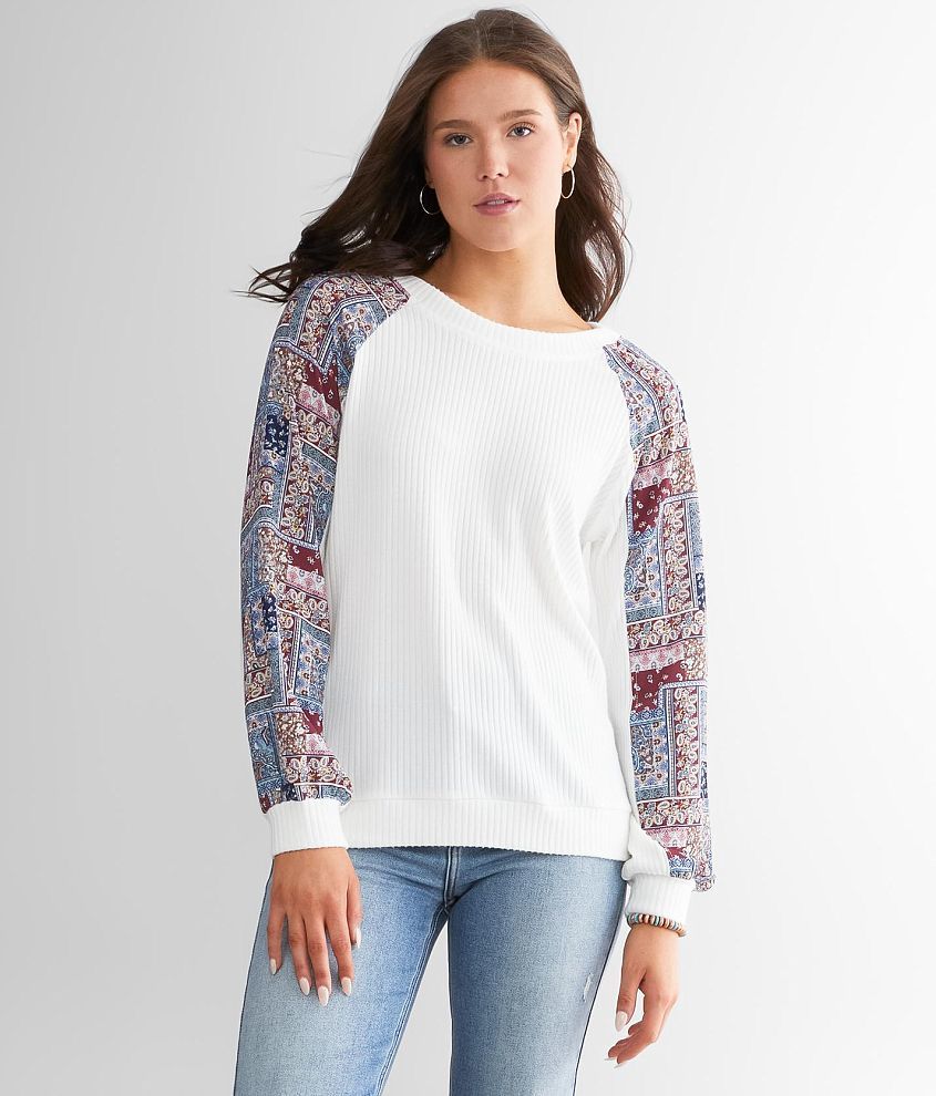 Daytrip Patchwork Top - Women's Shirts & Blouses in Cream Multi | Buckle
