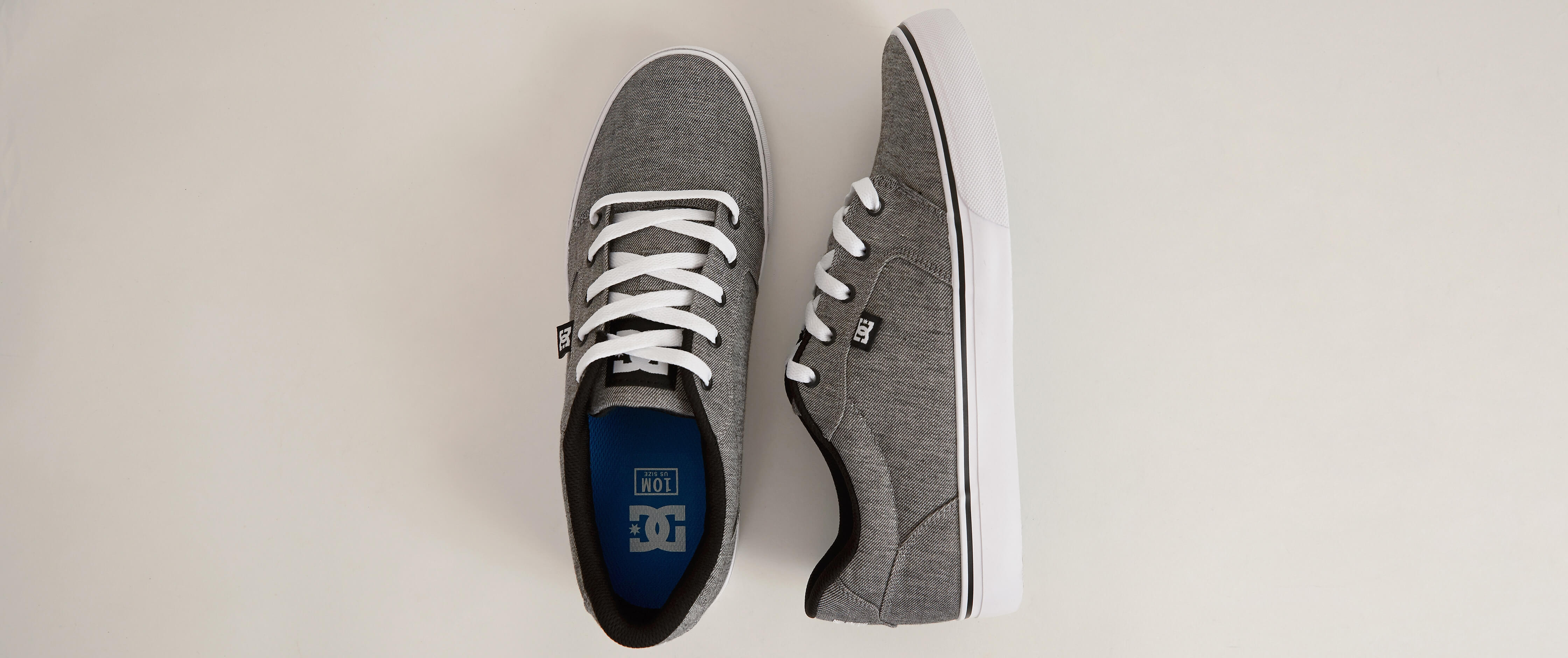 DC Shoes Anvil TX Shoe - Men's Shoes in Grey Black Blue | Buckle