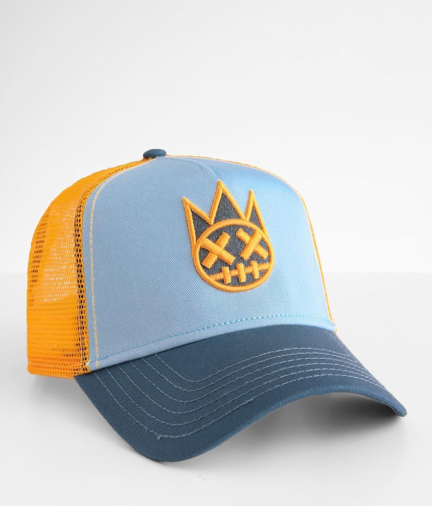 Cult of Individuality Brushed Trucker Hat - Men's Hats in Baby Blue ...