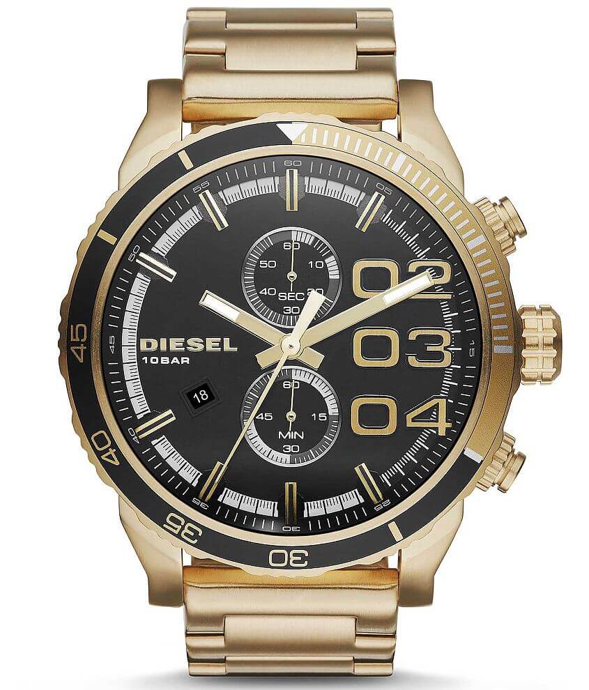 Diesel Double Down Watch - Men's Watches in Gold | Buckle