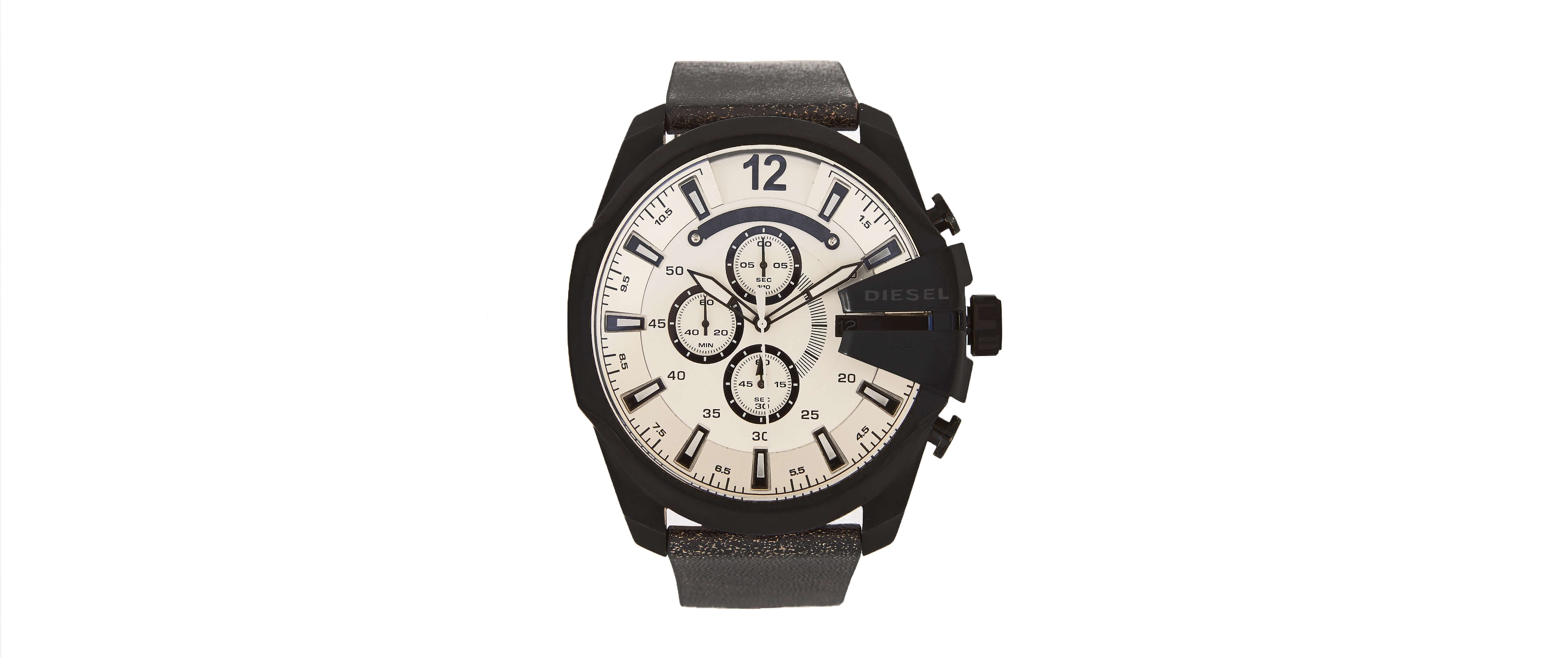 Diesel Mega Chief Watch - Men's Watches in Brown | Buckle