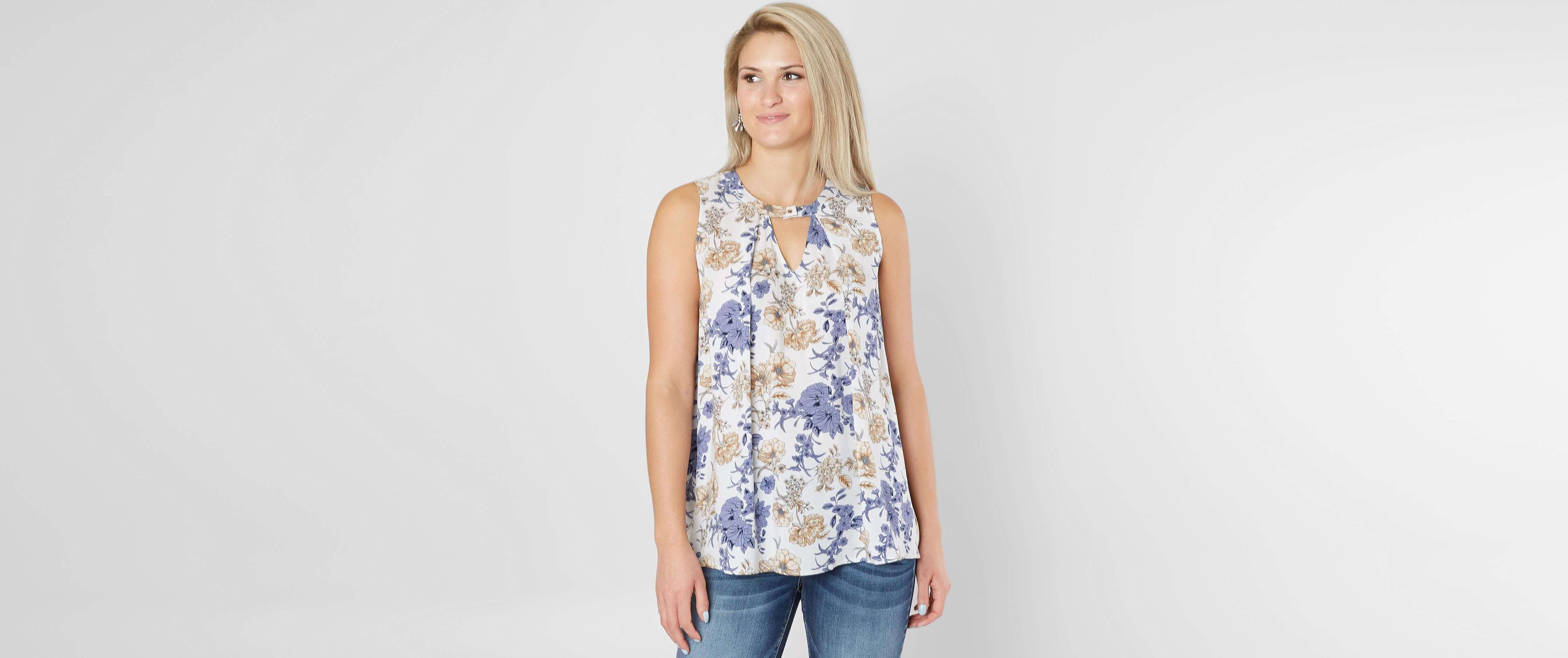 Doe & Rae High Neck Tank Top - Women's Tank Tops in White | Buckle