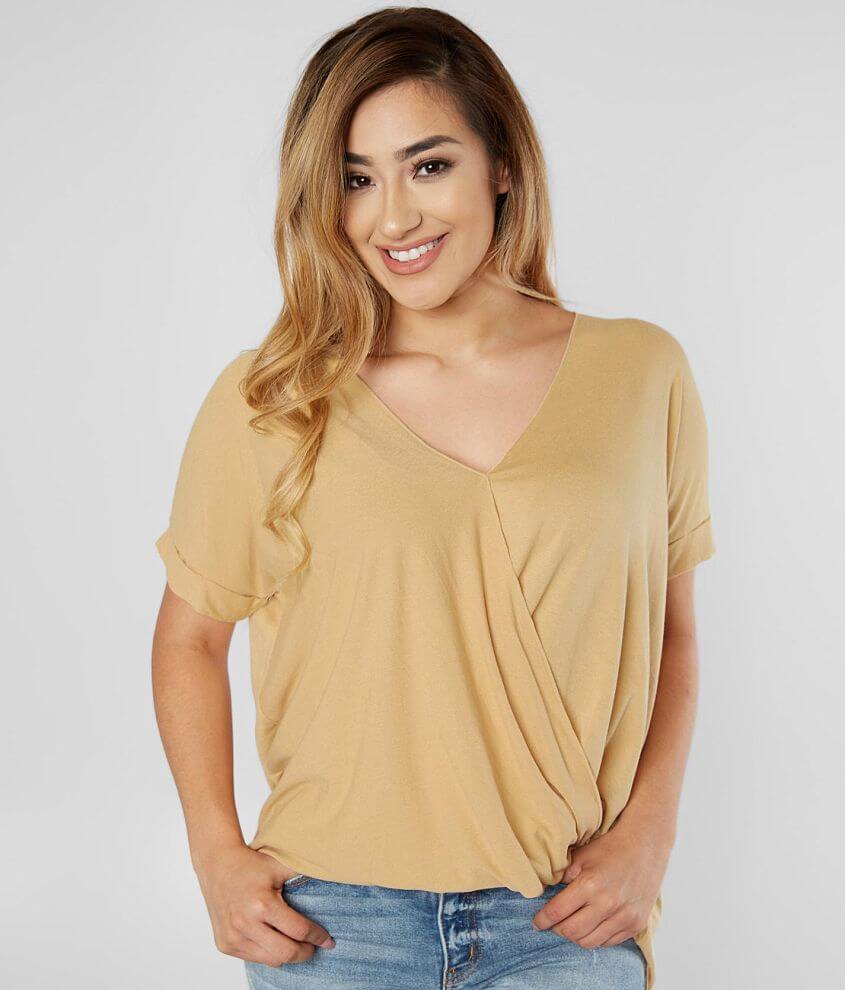 Double Zero Surplice Top - Women's Shirts/Blouses in Mango | Buckle