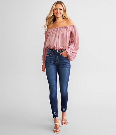 Hyfve Swept Away Off The Shoulder Cropped Top - Women's Shirts ...