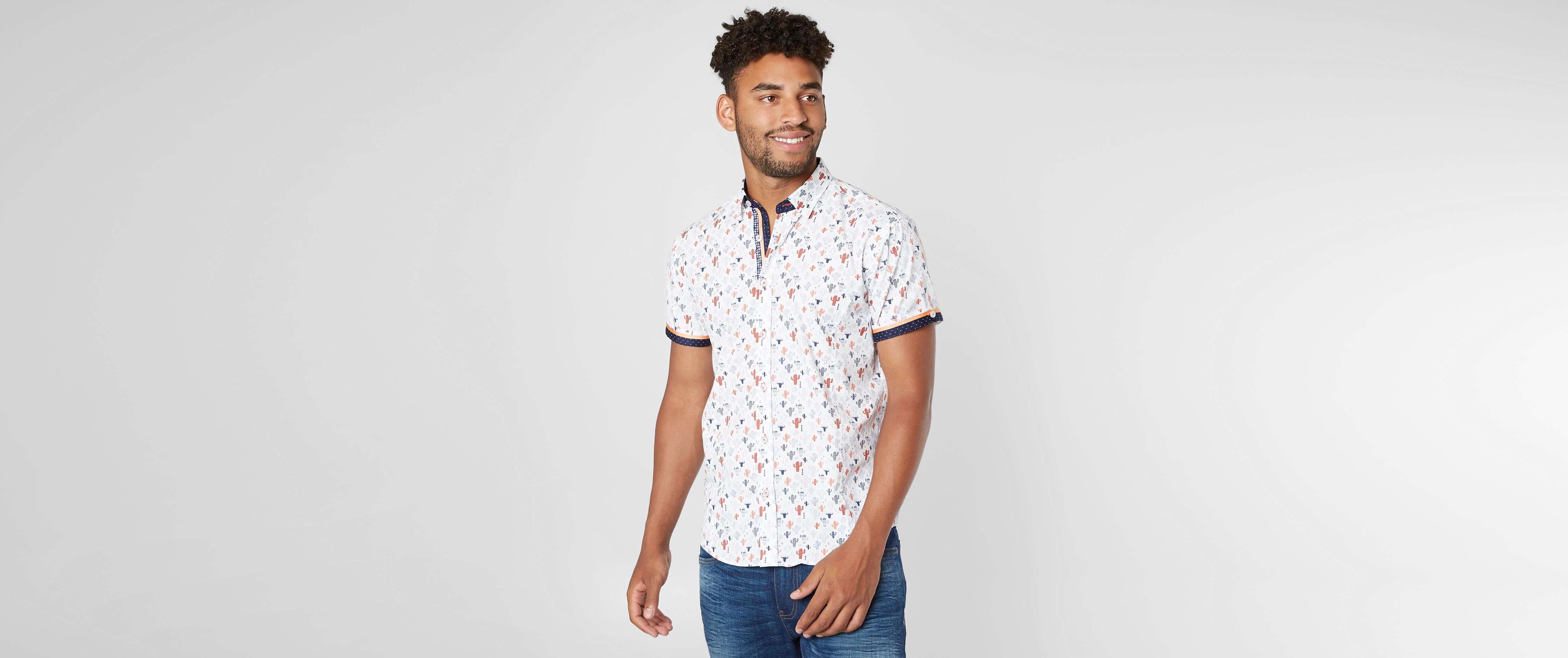 Eight X Printed Shirt - Men's Shirts in White | Buckle