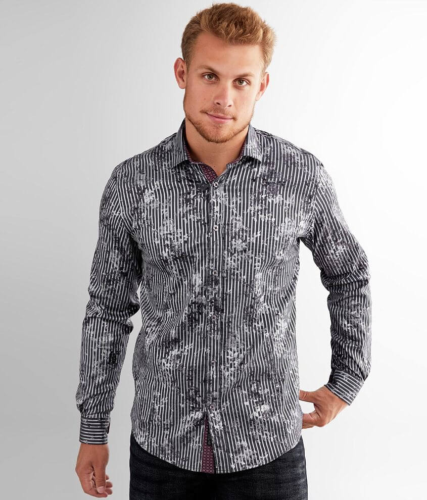 Eight X Sheen Floral Stretch Shirt - Men's Shirts in Black | Buckle