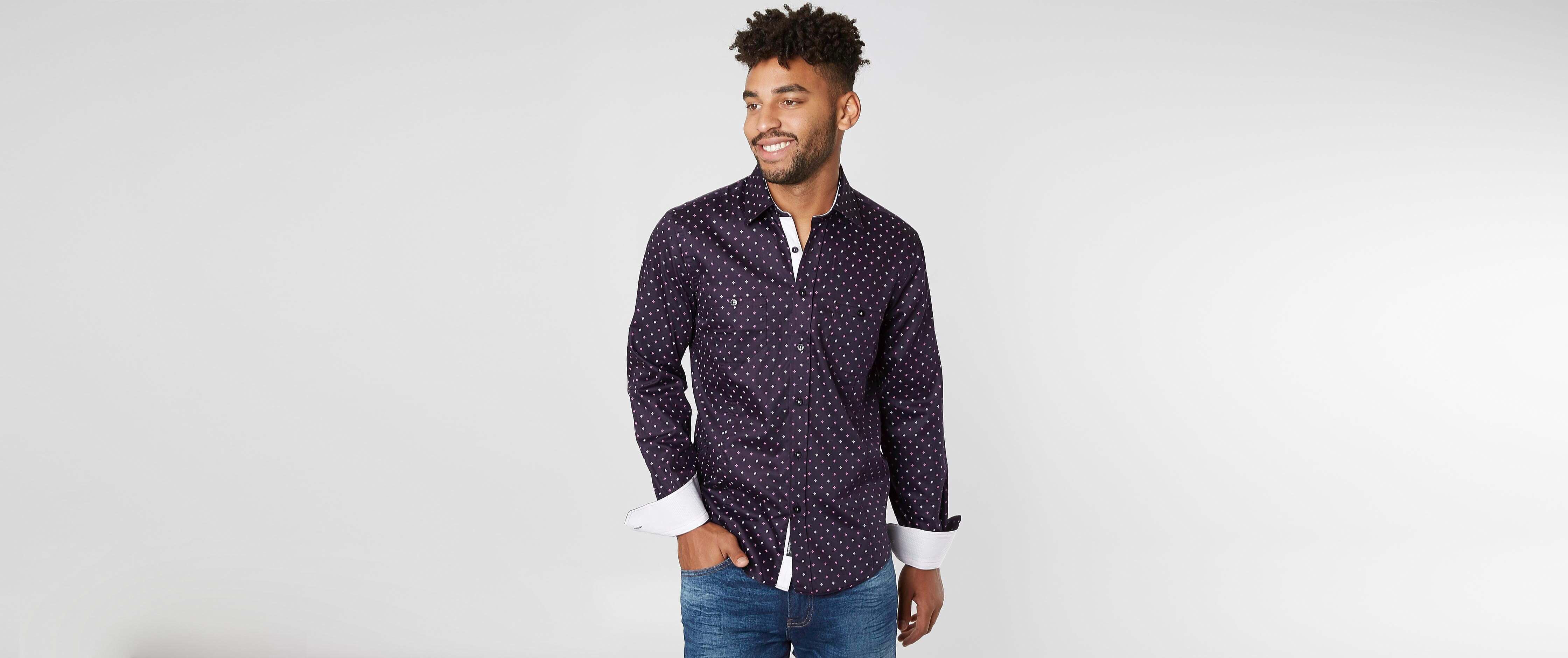 Eight X Printed Shirt - Men's Shirts in Purple | Buckle