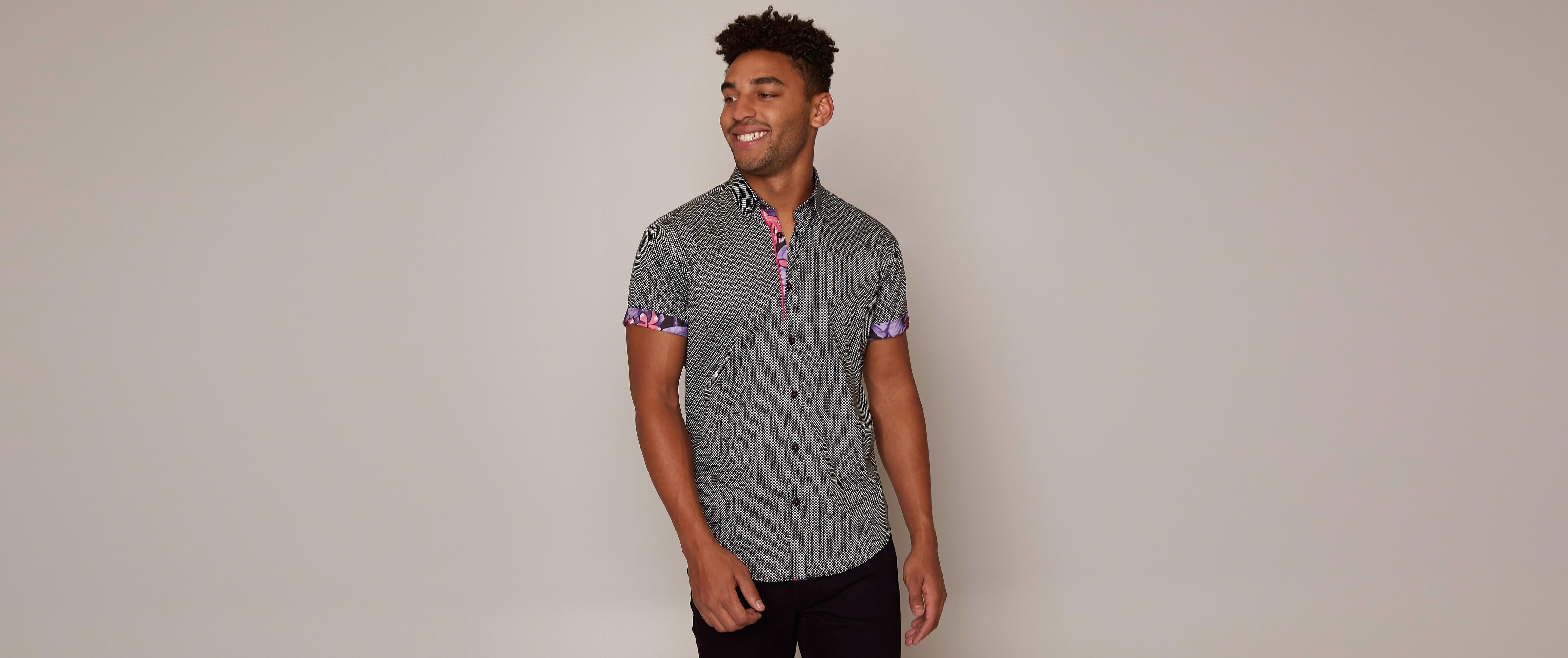 Eight X Printed Shirt - Men's Shirts in Black | Buckle