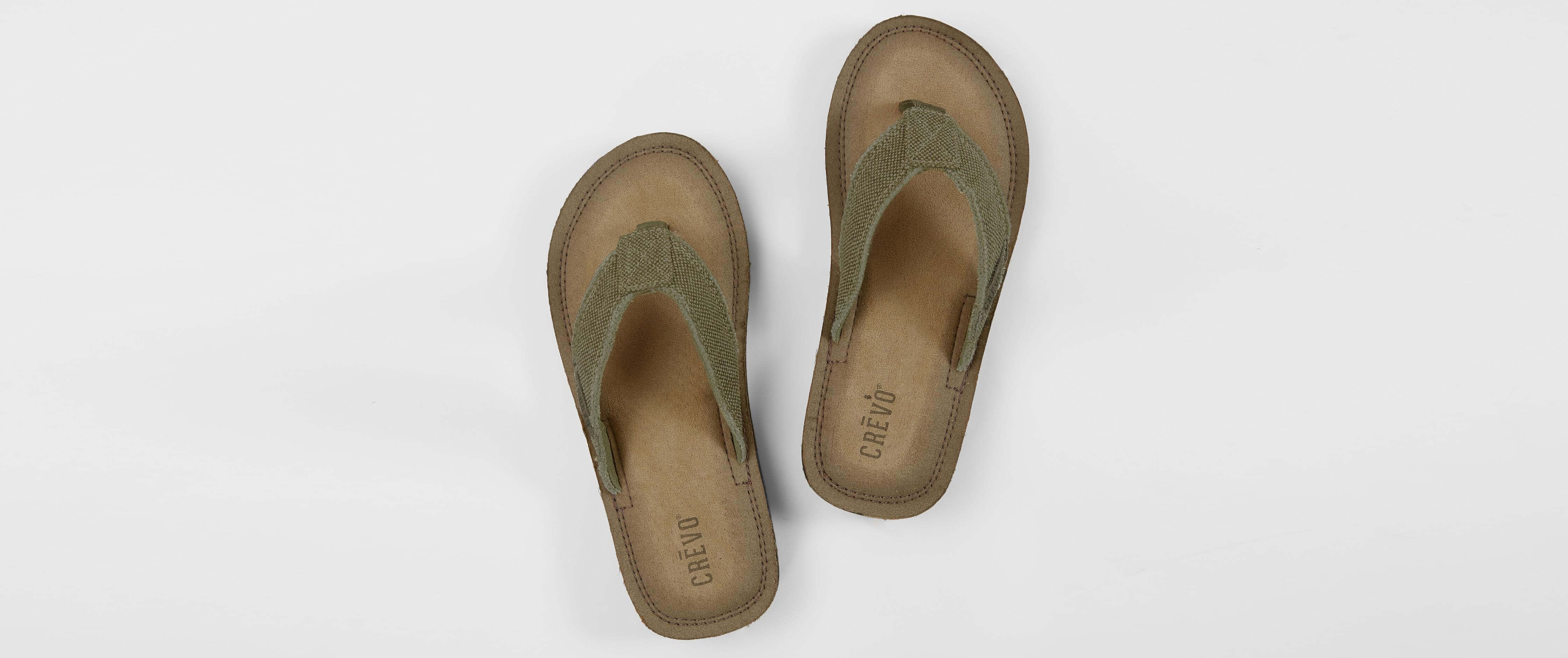 Crevo Lakin Flip - Men's Shoes in Olive | Buckle