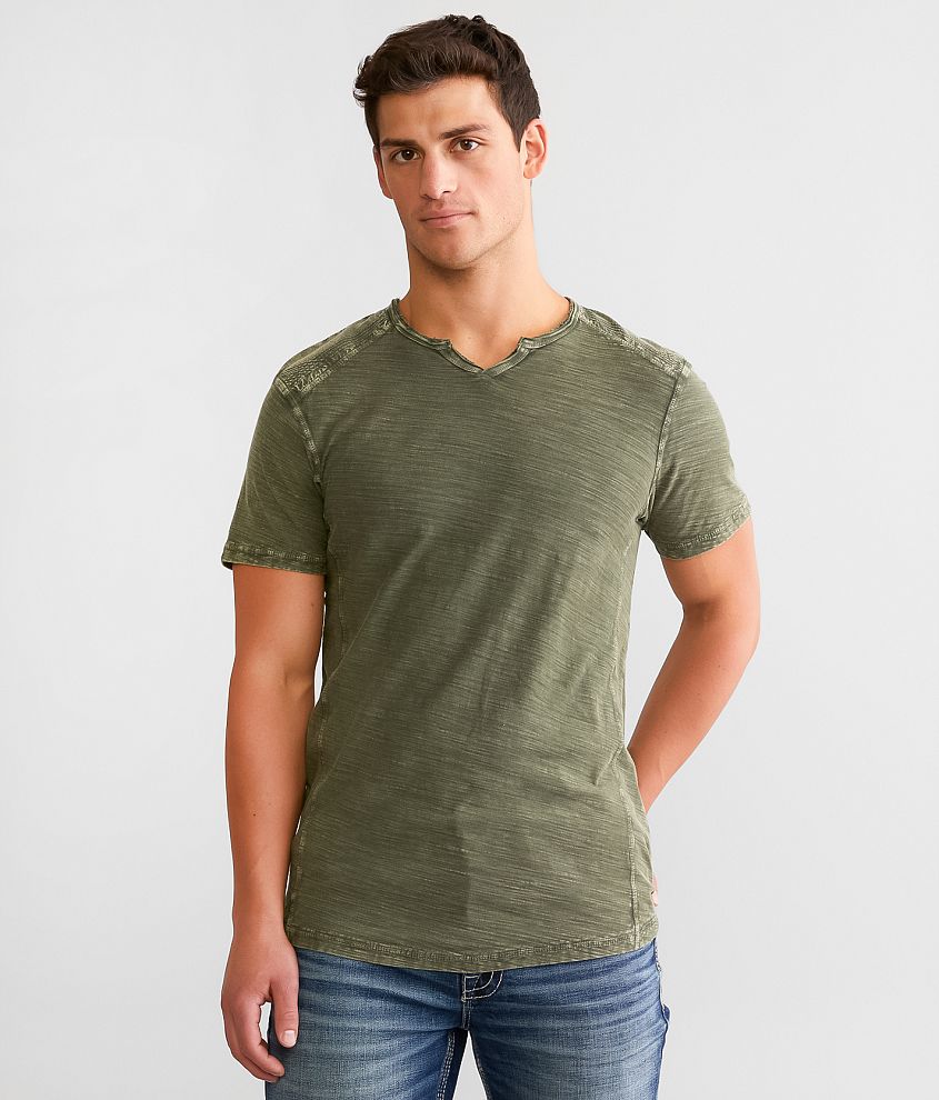 Buckle Black Slub Knit T-Shirt - Men's T-Shirts in Deep Depths | Buckle
