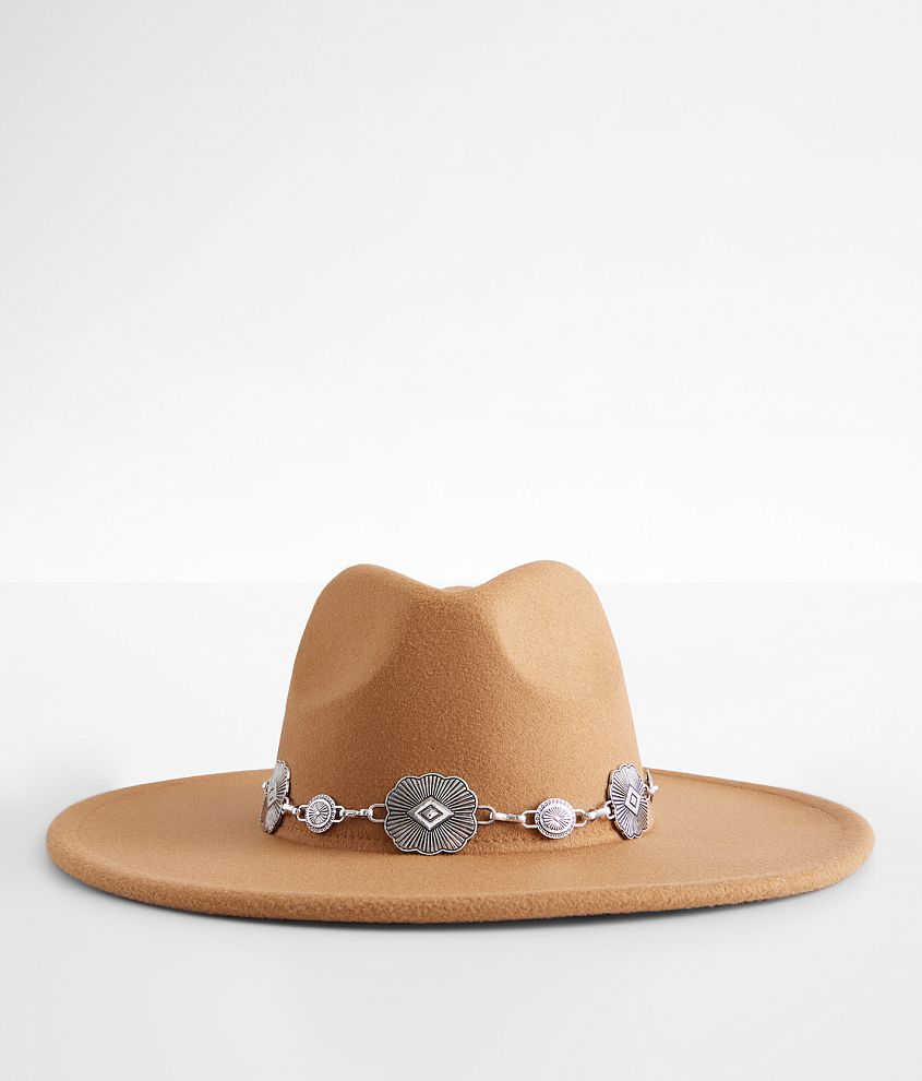 Embossed Chain Panama Hat - Women's Hats in Tan | Buckle