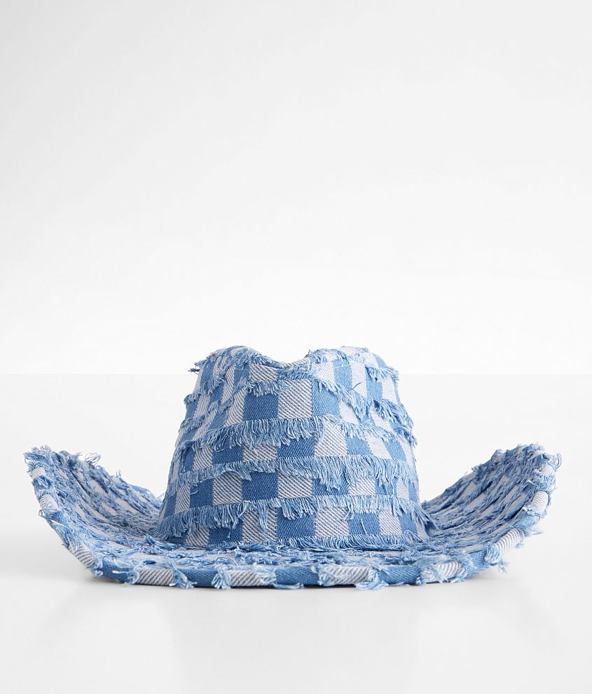 Fame Accessories Frayed Cowboy Hat - Women's Hats in Blue | Buckle