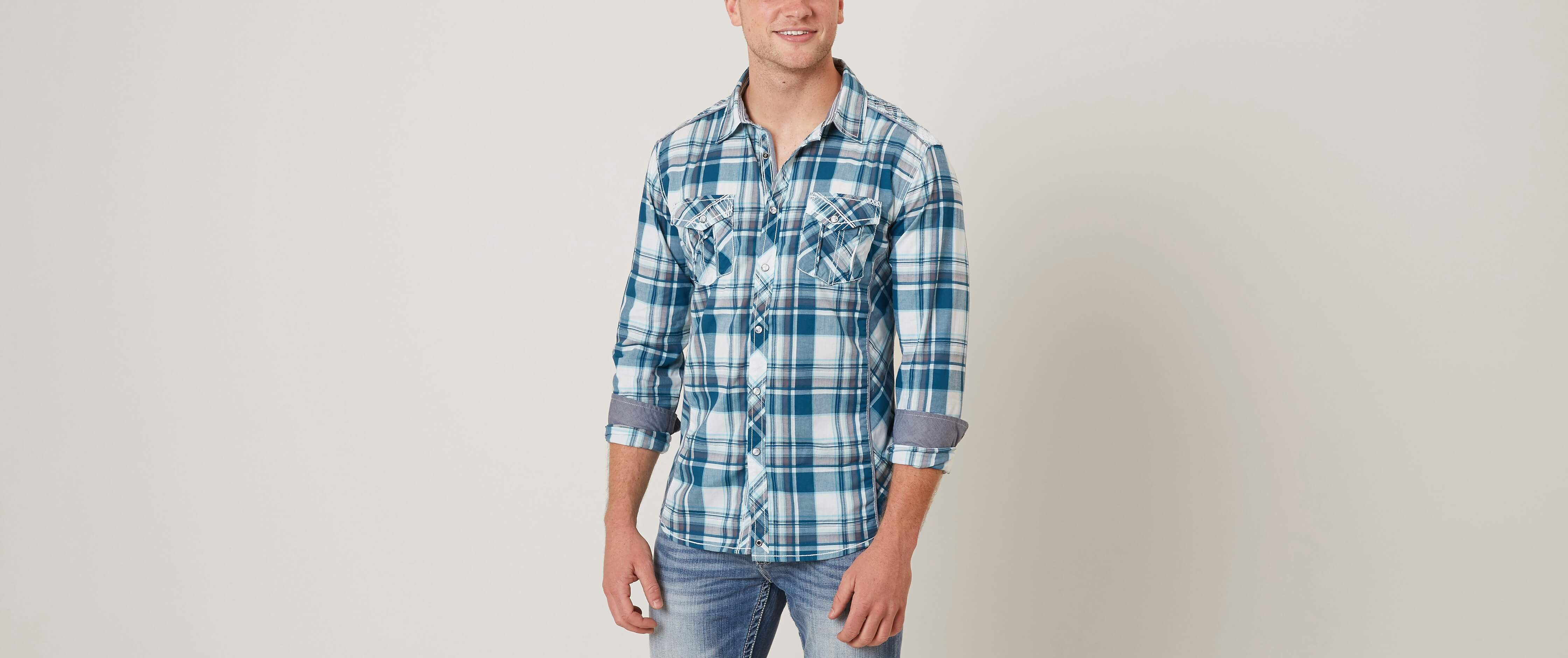 Buckle Black Sound Of You Stretch Shirt - Men's Shirts in Navy White ...