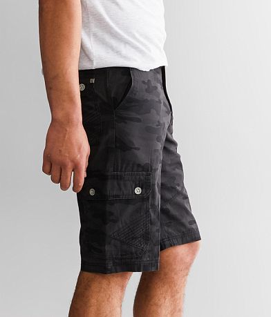 Buckle Black Franks Cargo Short - Men's Shorts in Black Camo | Buckle