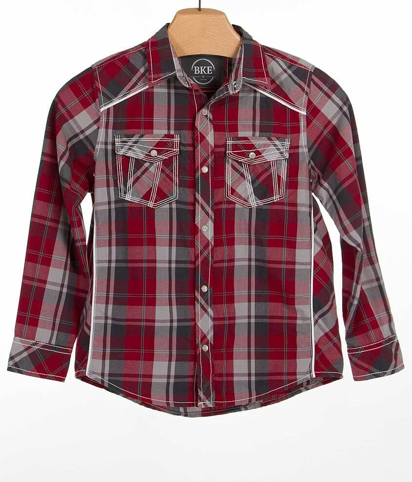 Boys - BKE Craig Shirt - Boy's Shirts in Red Black | Buckle