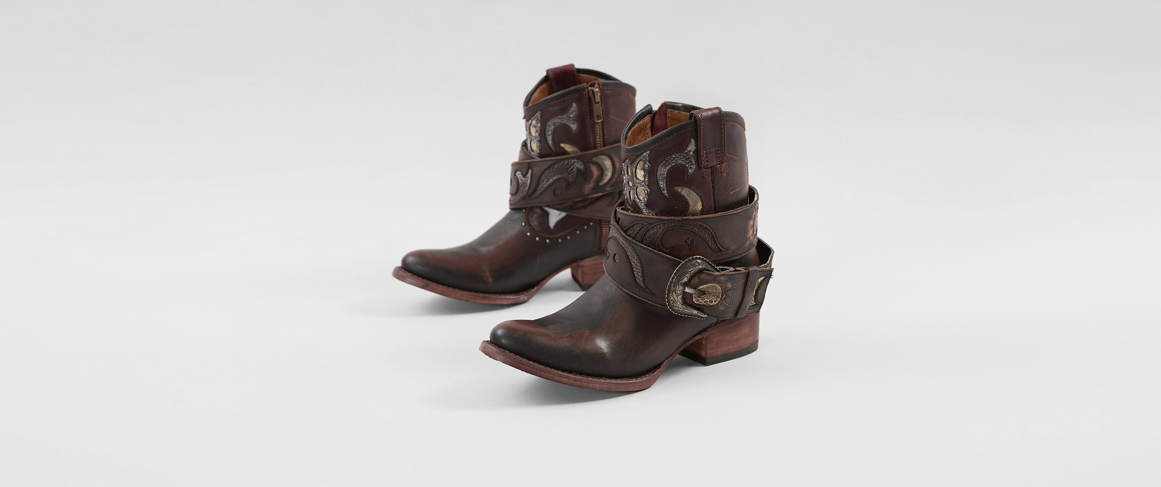 Freebird by Steven Tash Leather Ankle Boot - Women's Shoes in Brown ...