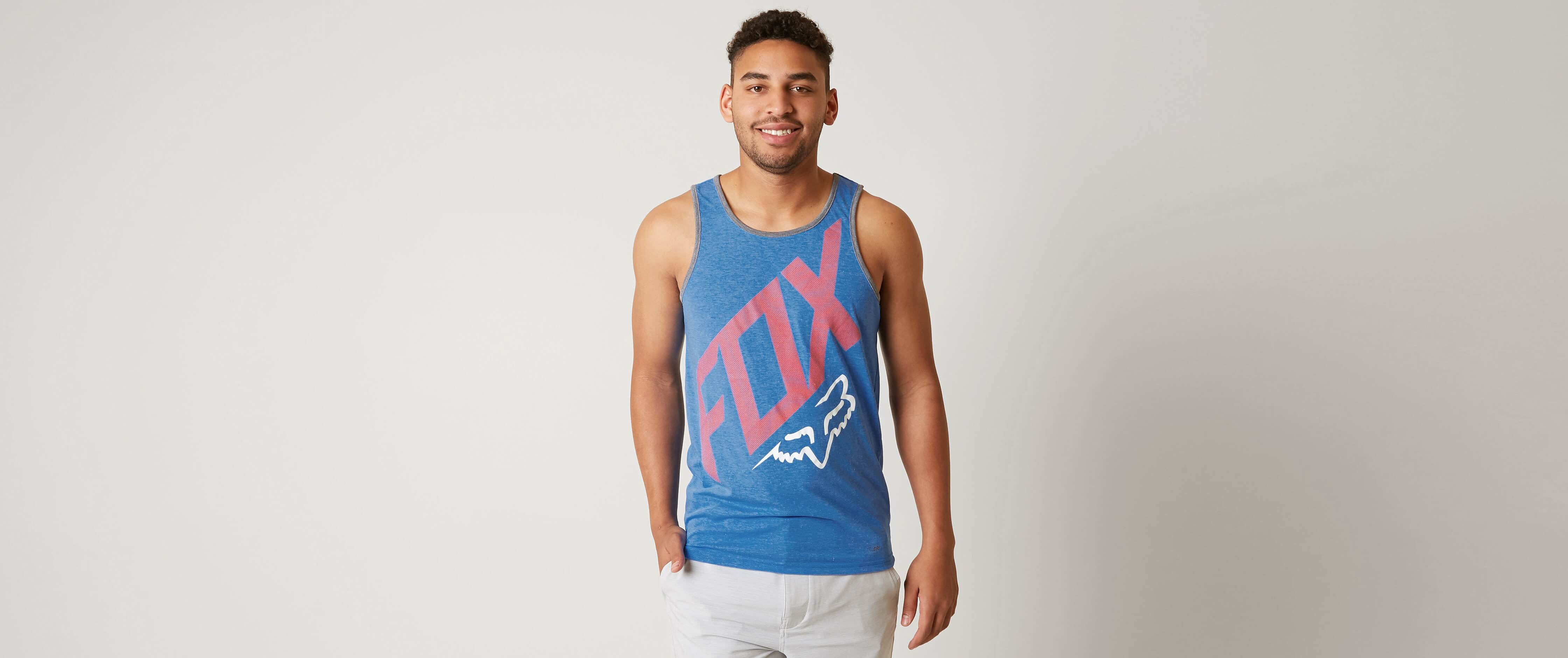 Fox Closed Circuit Tank Top - Men's Tank Tops in Heather Blue | Buckle