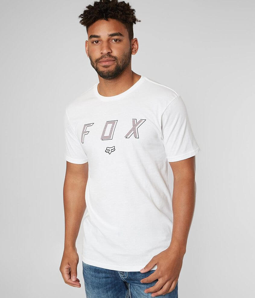 Fox Barred T-Shirt - Men's T-Shirts in White | Buckle