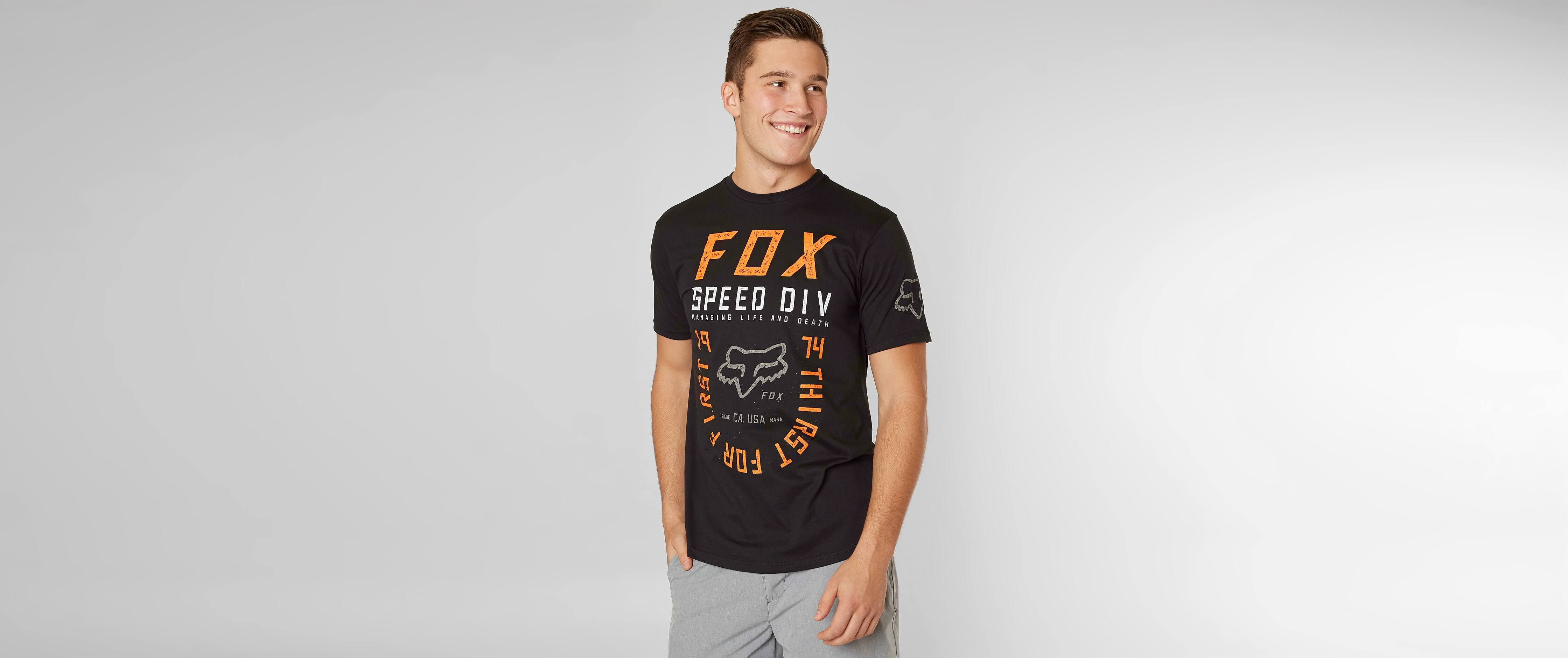 Fox Quench Echo T-Shirt - Men's T-Shirts in Black | Buckle