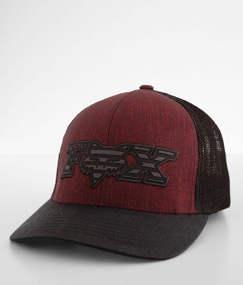 Fox Encumber 110 Flexfit Trucker Hat - Men's Hats in Black Red | Buckle