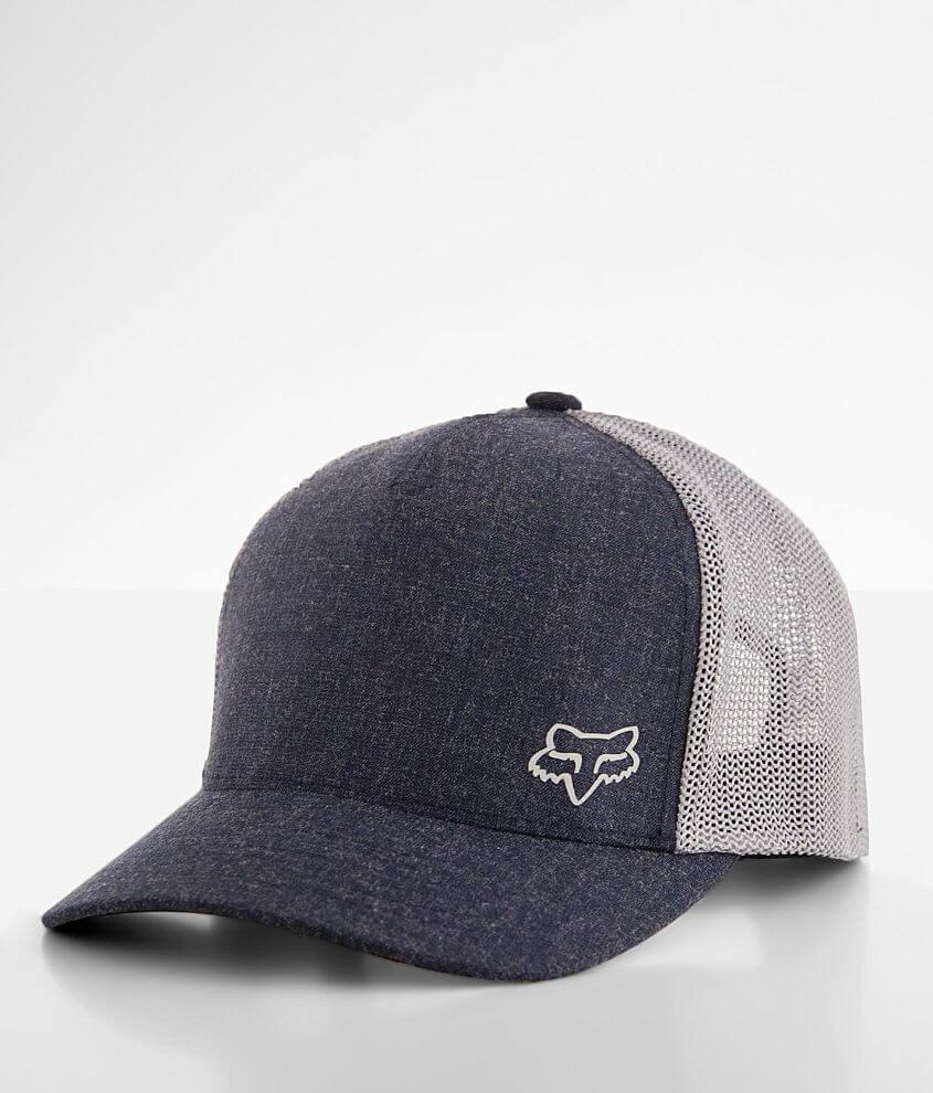 Fox Drifted Count 110 Flexfit Trucker Hat - Men's Hats in Heather Navy ...