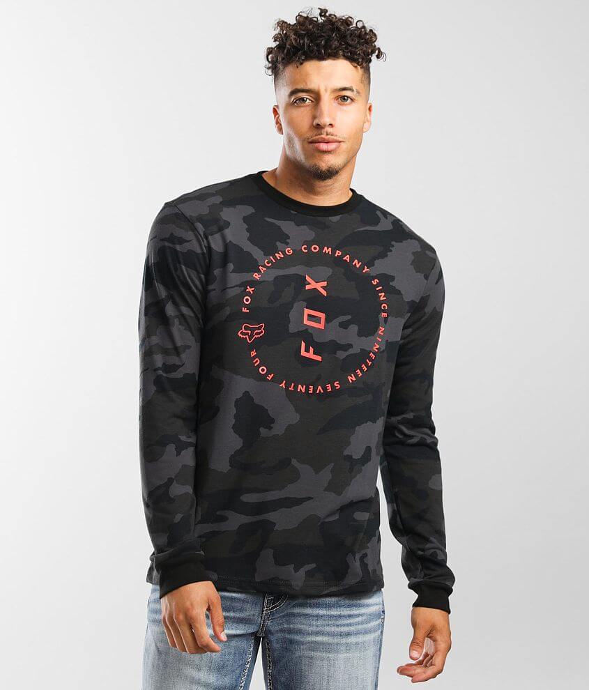 Fox Camo Print T-Shirt - Men's Activewear in Black Camo | Buckle