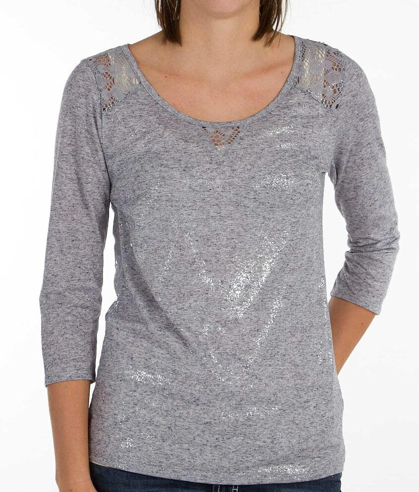 Daytrip Foil Top - Women's Shirts/Blouses in Navy | Buckle