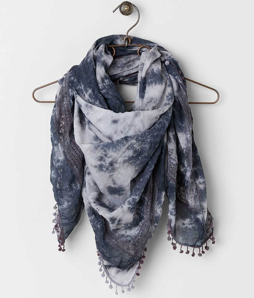 Tie Dye Scarf - Women's Scarves in Indigo Tie Dye | Buckle
