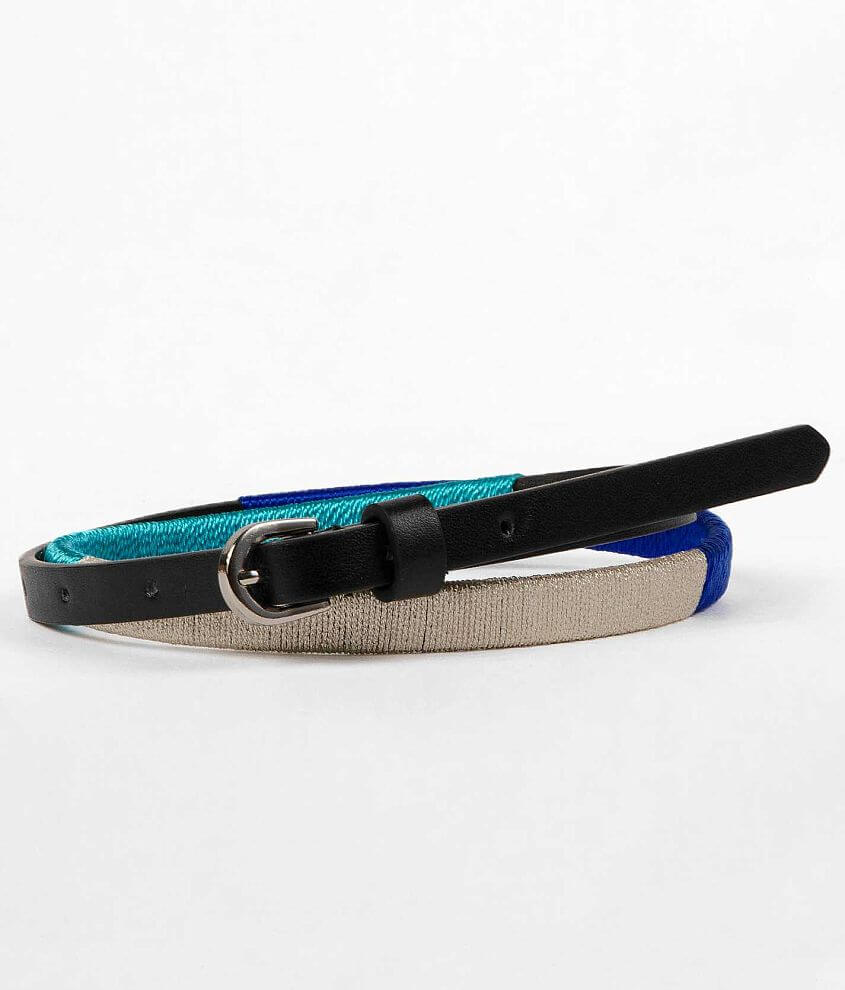 Daytrip Thread Wrapped Belt - Women's Belts in Black Blue | Buckle