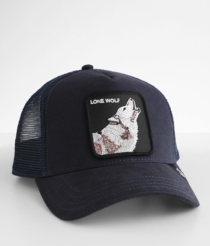 Goorin Bros. The Lone Wolf Trucker Hat - Men's Hats in Navy | Buckle