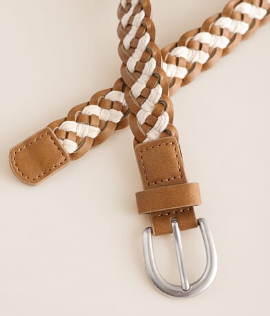 BKE Woven Trend Belt - Women's Belts in Cream Brown | Buckle