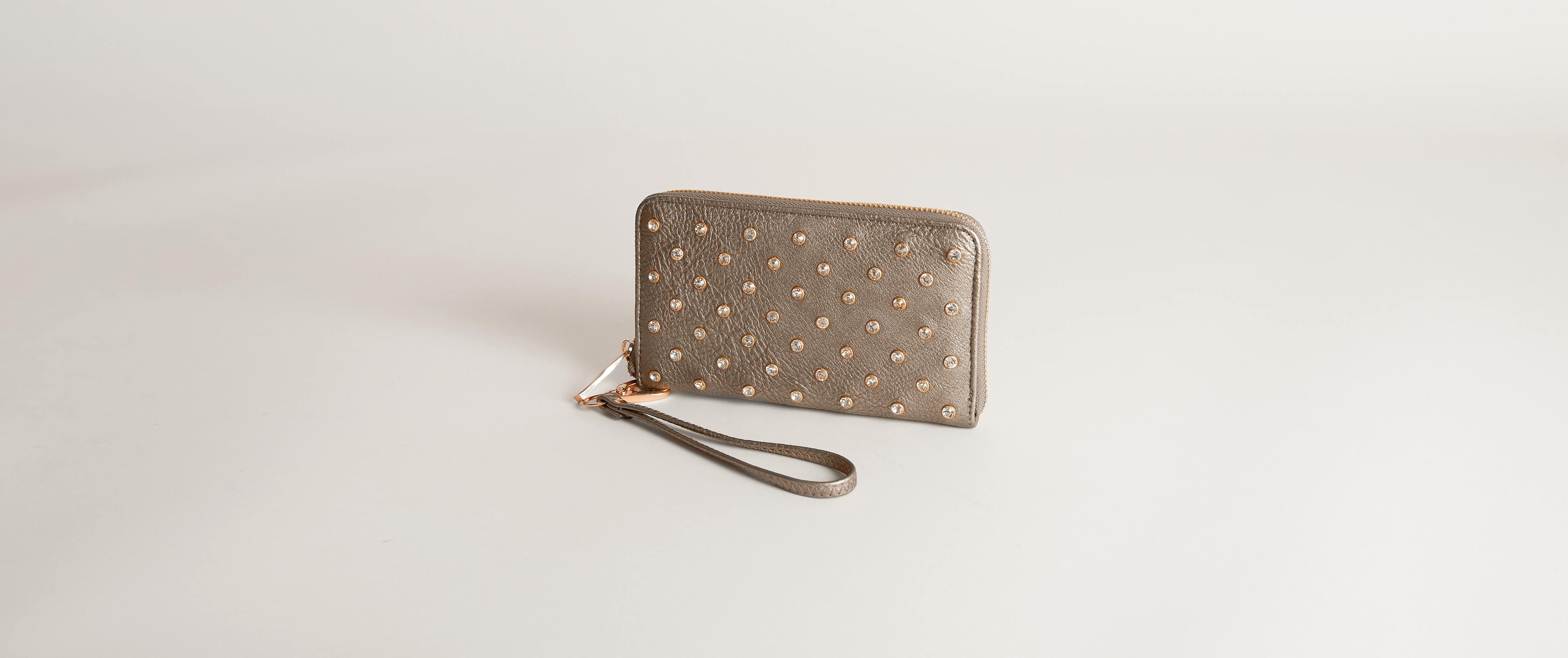 Metallic Wallet - Women's Accessories in Pewter | Buckle