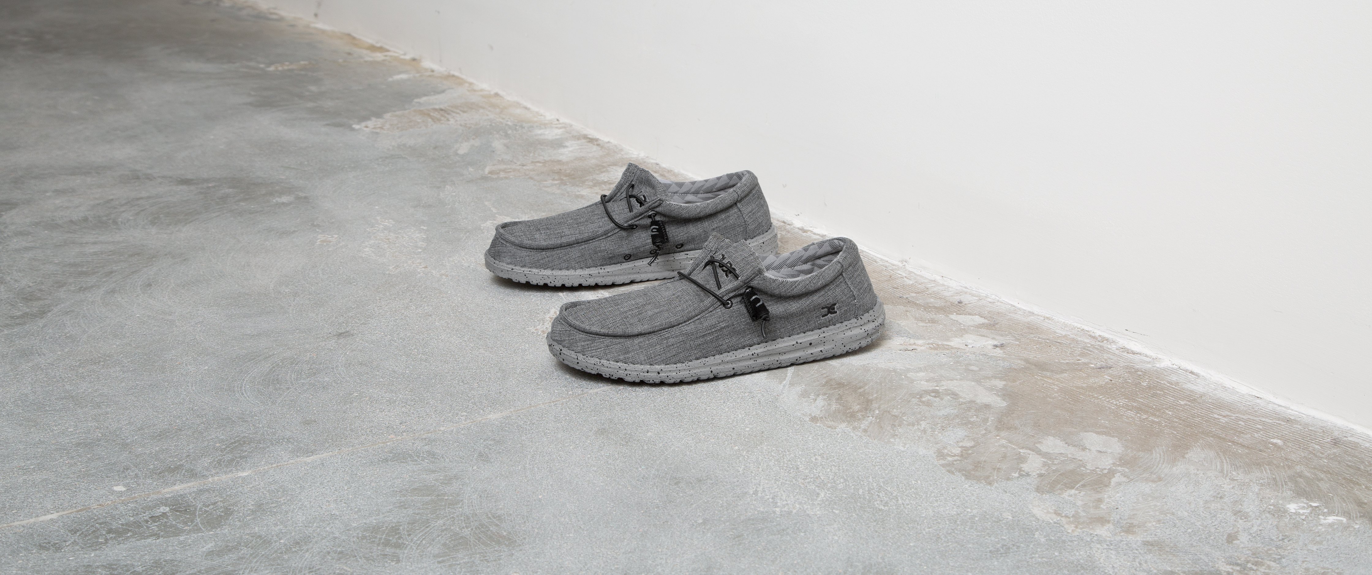Hey Dude Wally Shoe - Men's Shoes in Steel | Buckle