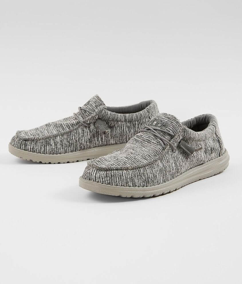 Hey Dude Wally L Sox Stretch Shoe - Men's Shoes in Grey | Buckle Hey Dude Wally L Sox Stretch Shoe - Men's Shoes in Grey | Buckle