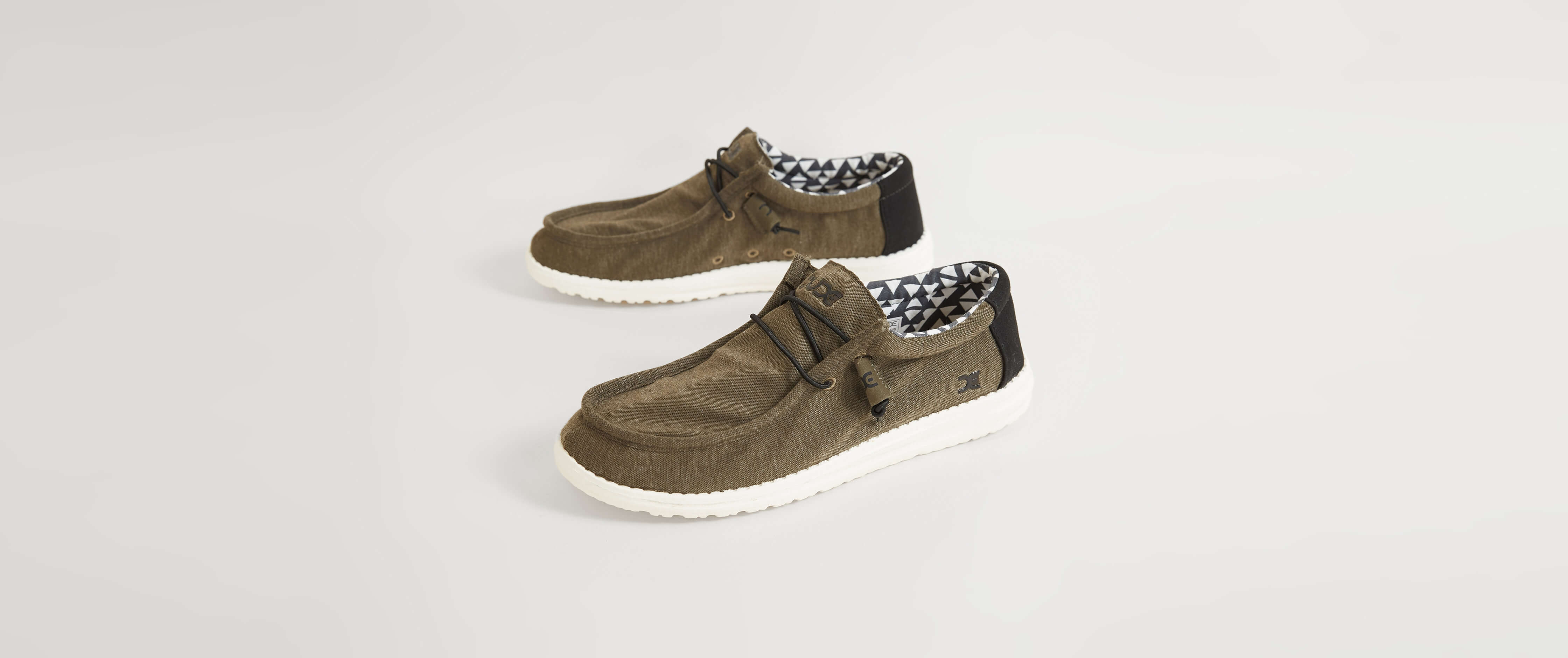Hey Dude Wally Stretch Shoe - Men's Shoes in Army | Buckle