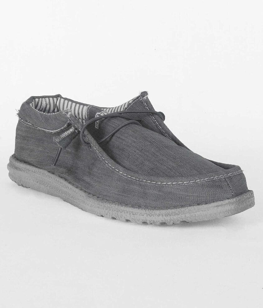 Hey Dude Wally Shoe - Men's Shoes in Steel | Buckle