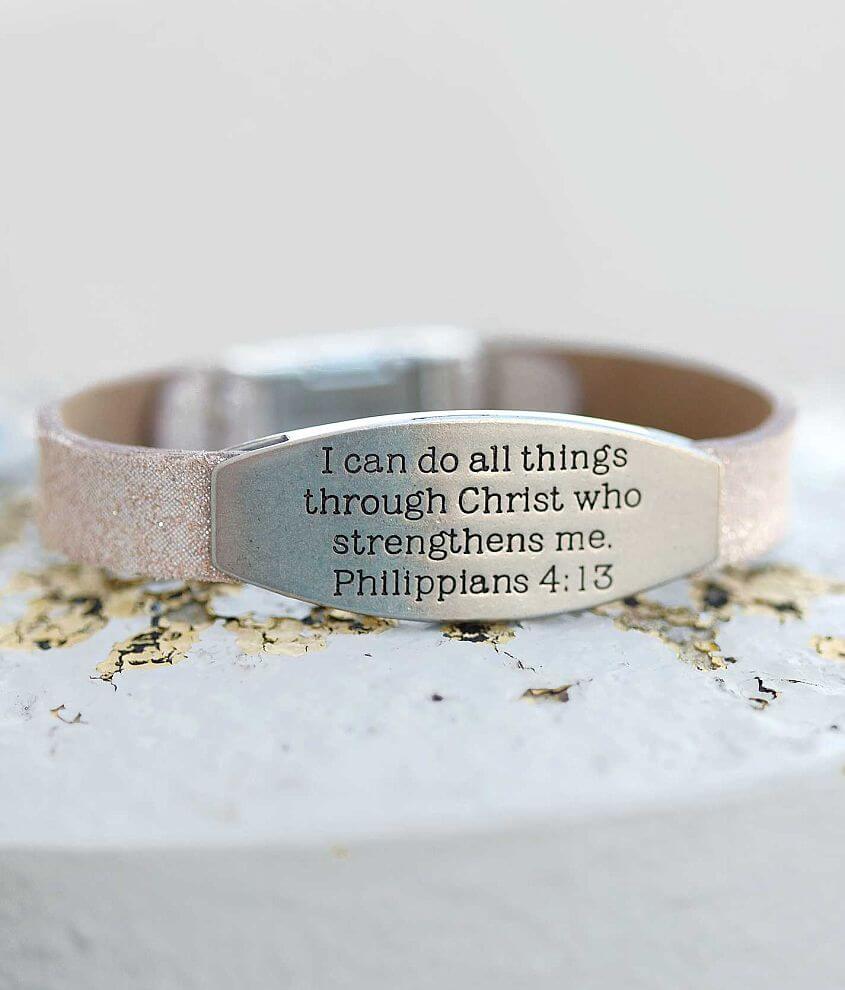 Good Work(s) Peace Bracelet - Women's Jewelry in Stardust Peach Silver ...