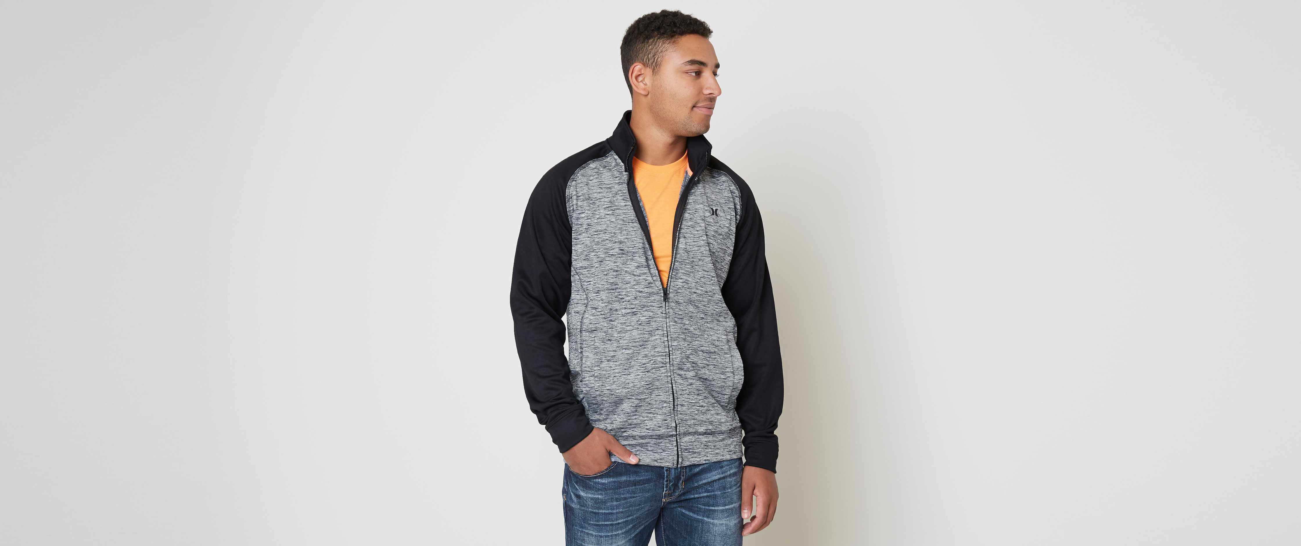 Hurley Barton Track Jacket - Men's Coats/Jackets in Black | Buckle