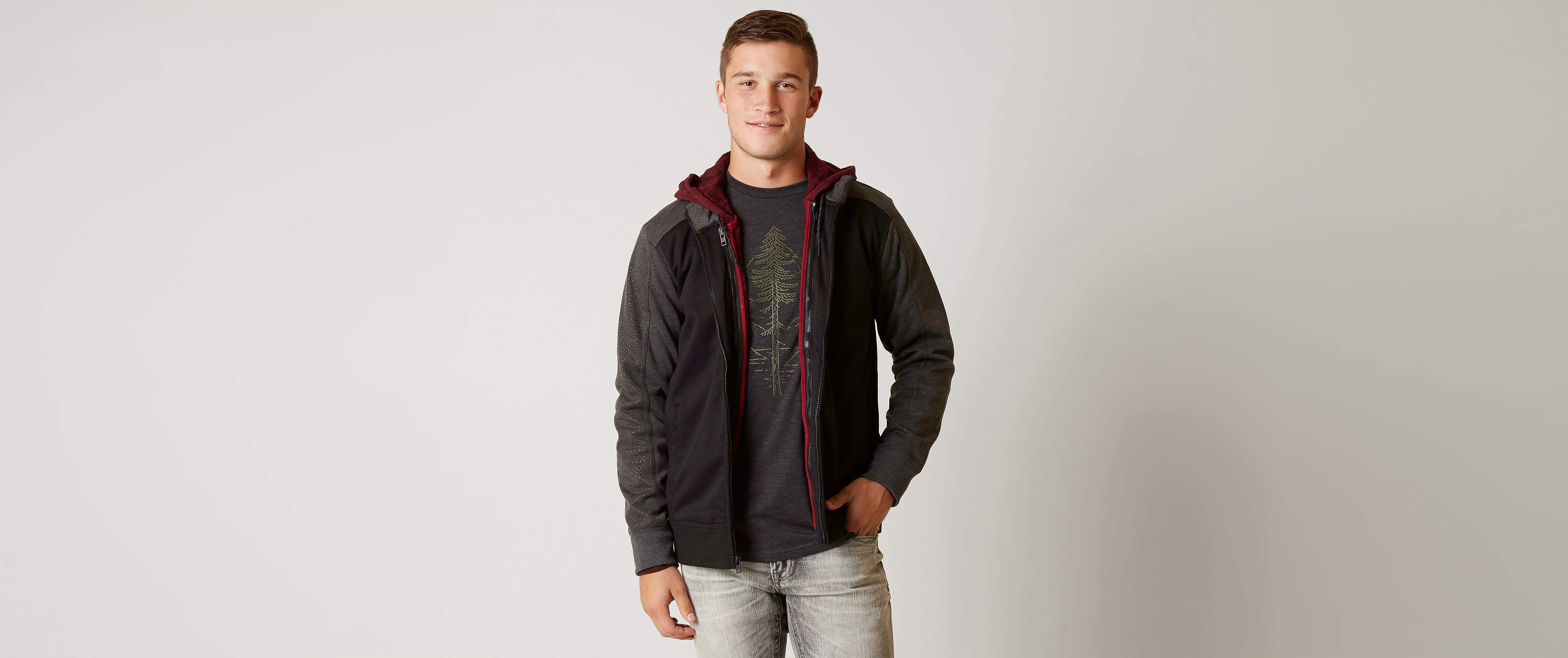 Hurley Bartling 2Fer Track Jacket - Men's Coats & Jackets in Black | Buckle