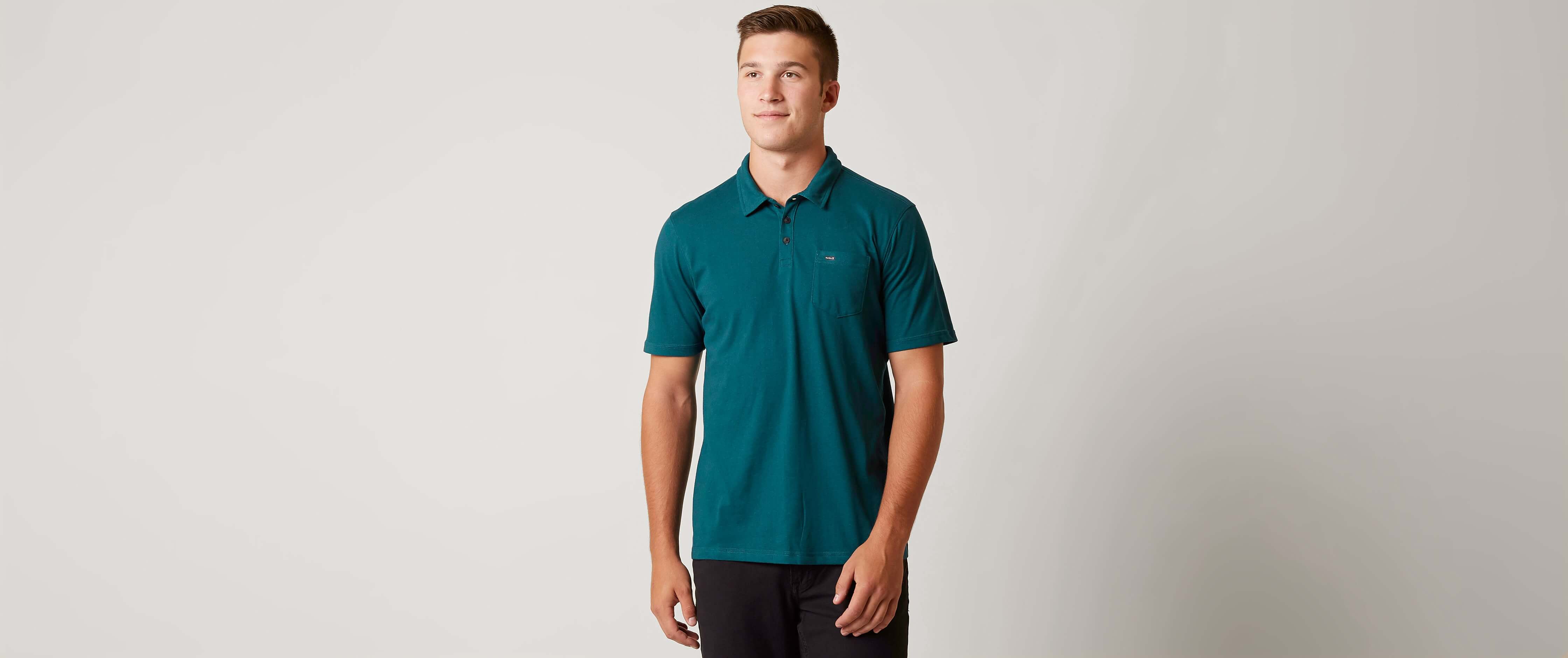 Hurley Lagos Dri-FIT Polo - Men's Polos in Midnight Turq | Buckle