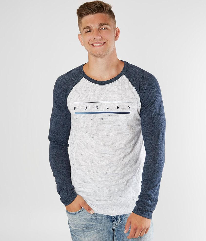 Hurley Status Raglan T-Shirt - Men's T-Shirts in White Ellis | Buckle