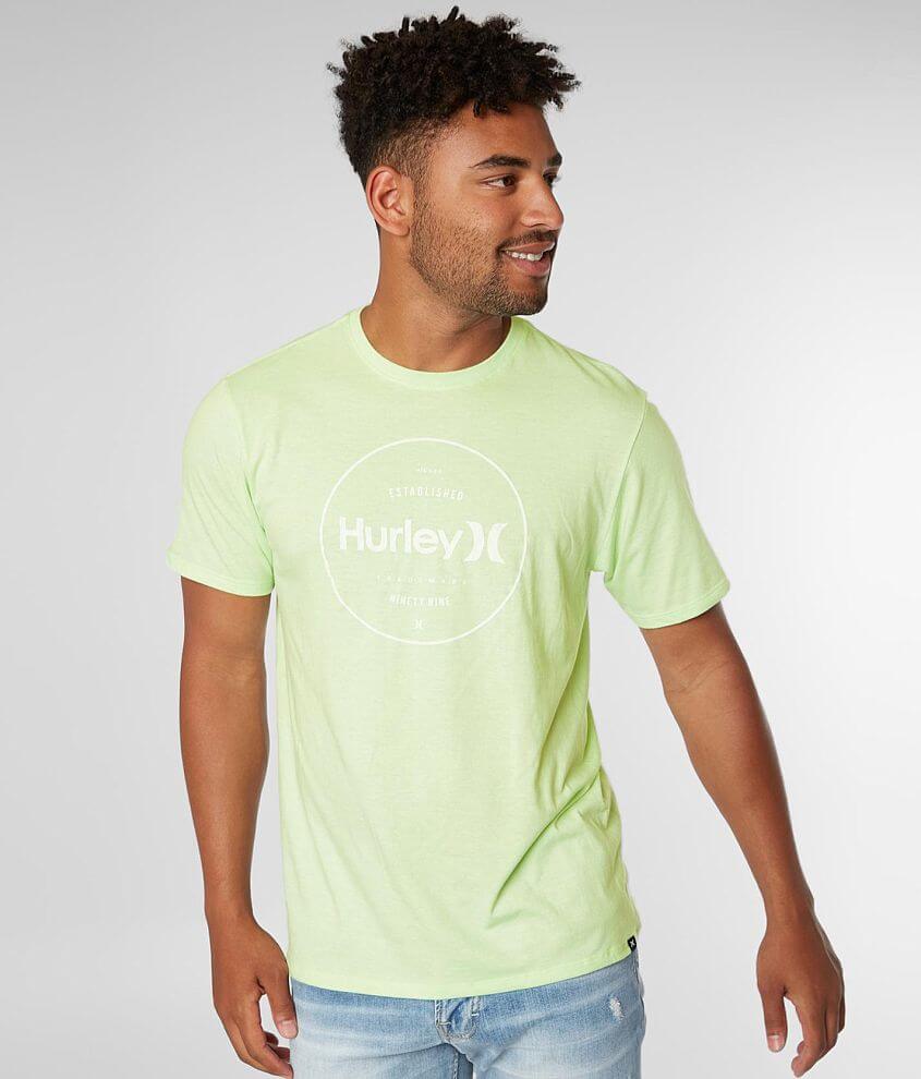 Hurley Circle Icon T-Shirt - Men's T-Shirts in Vapor Green Heather | Buckle